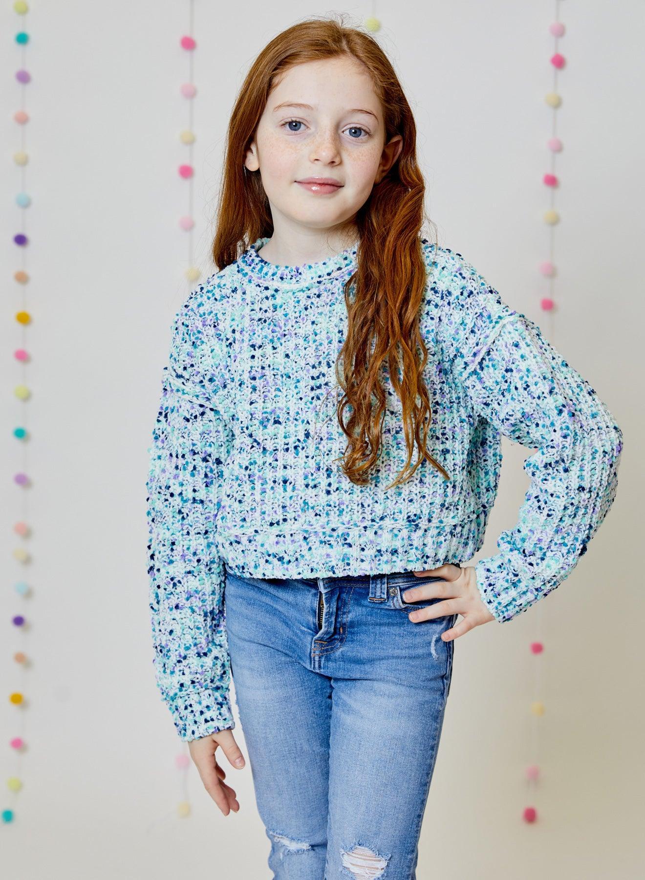 Tween Sweaters | Dashing Blue Combo Sweater| Design History – The Ridge ...