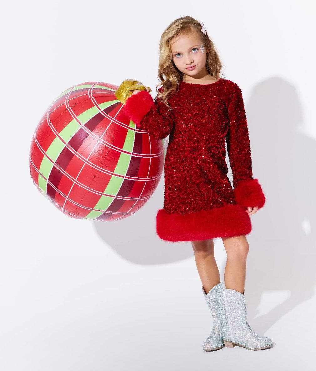 Tween Dresses | Ruby Shimmer Dress | Lola and The Boys – The Ridge Kids