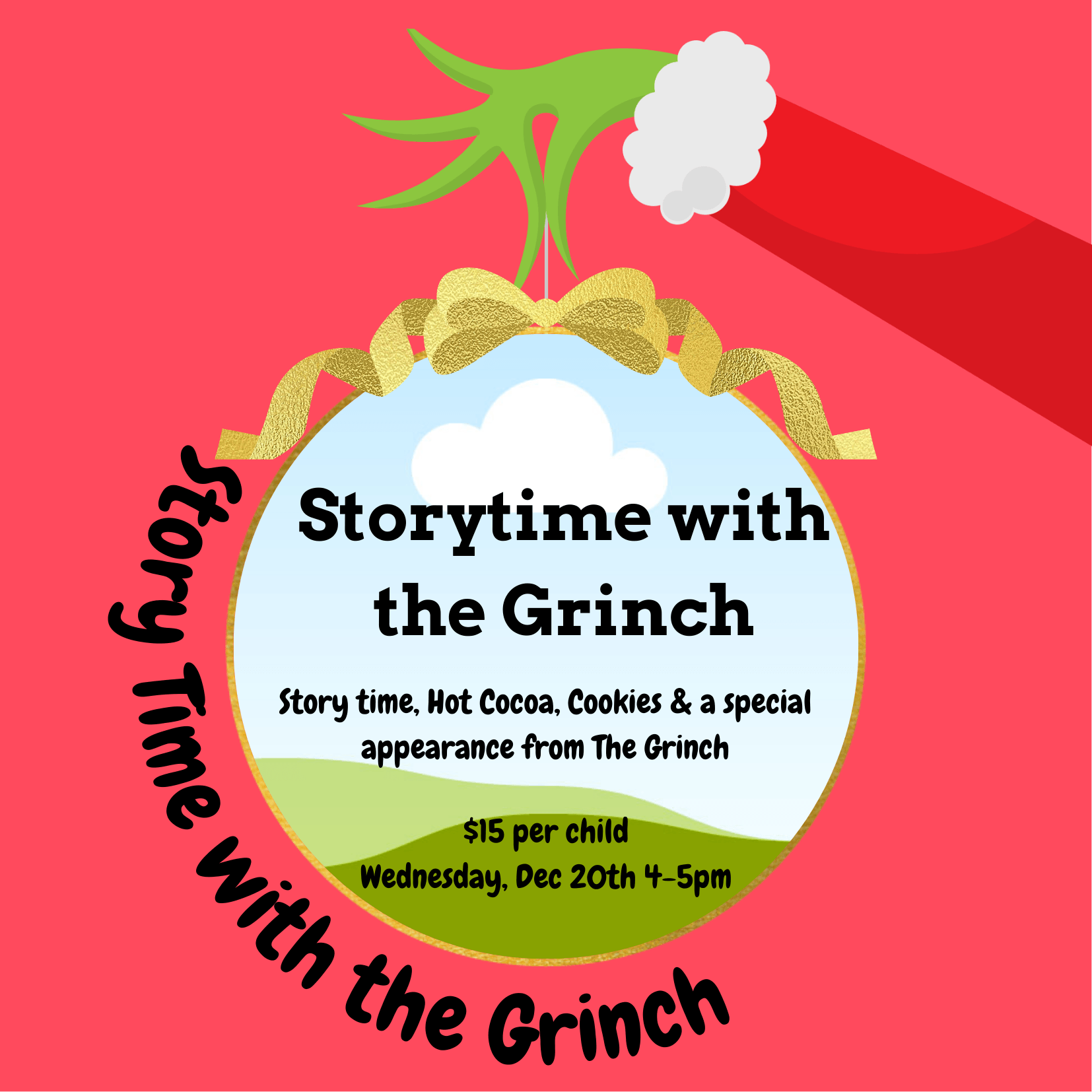 Event | Grinch Story Time Event | The Ridge Shop Cafe – The Ridge Kids