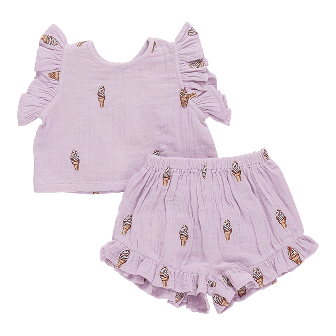 Baby Girl Sets | Roey 2 Piece Set- Lavender Soft Serve | Pink Chicken ...