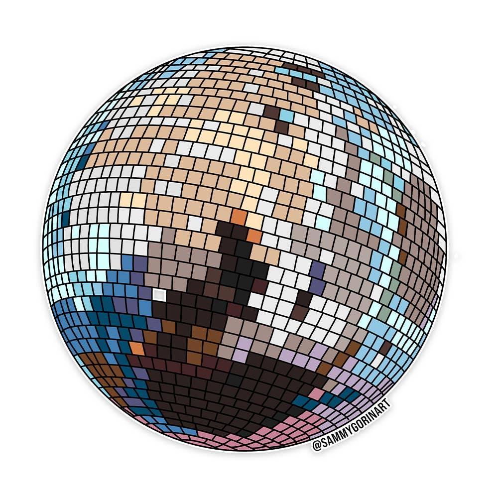 Creative Stationery | Detailed Disco Ball Sticker | Sammy Gorin – The ...