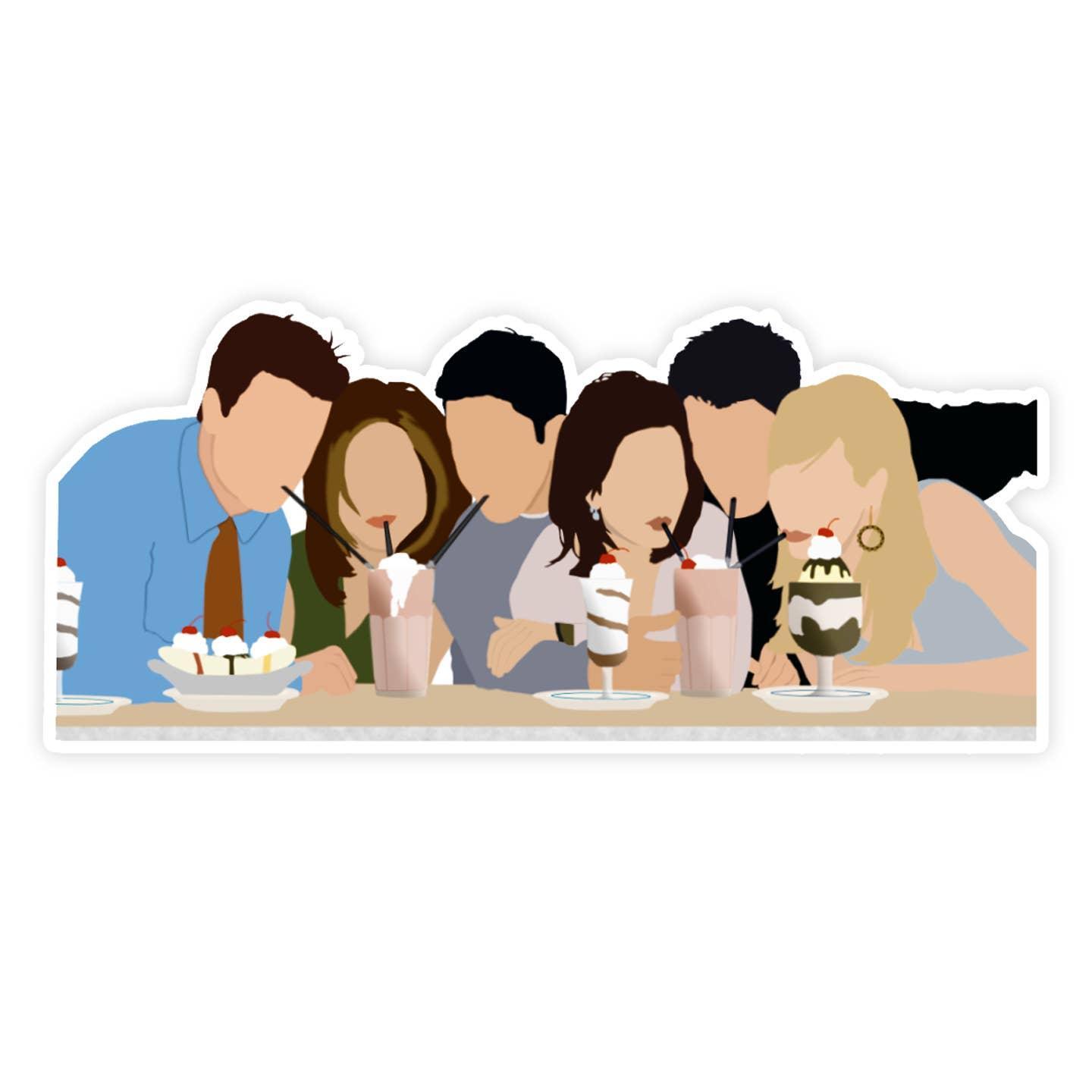 Creative Stationery | Friends Cast Sticker | Shop Trimmings – The Ridge ...