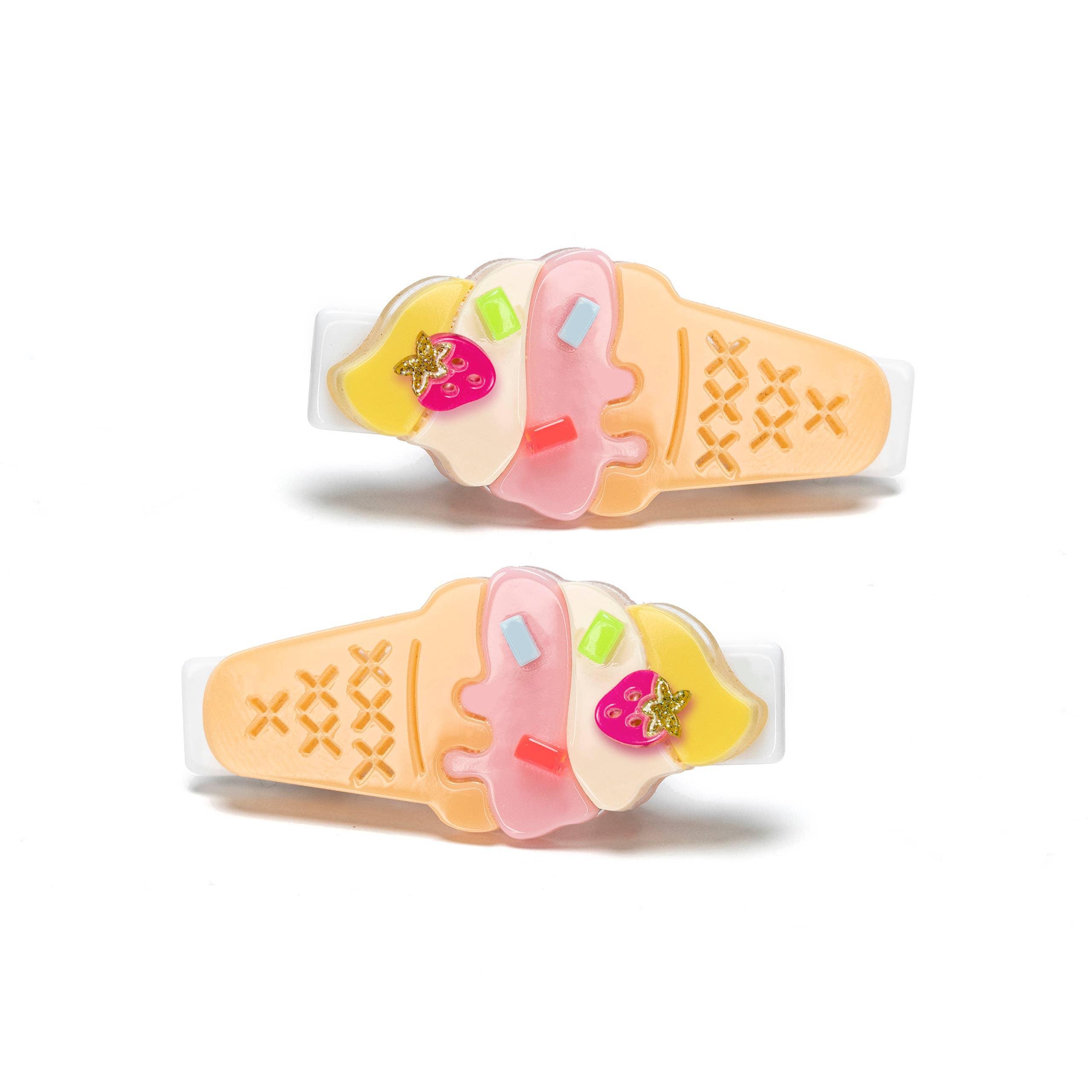 Alligator Hair Clips | Melting Ice Cream Pastel | Lilies and Roses NY ...
