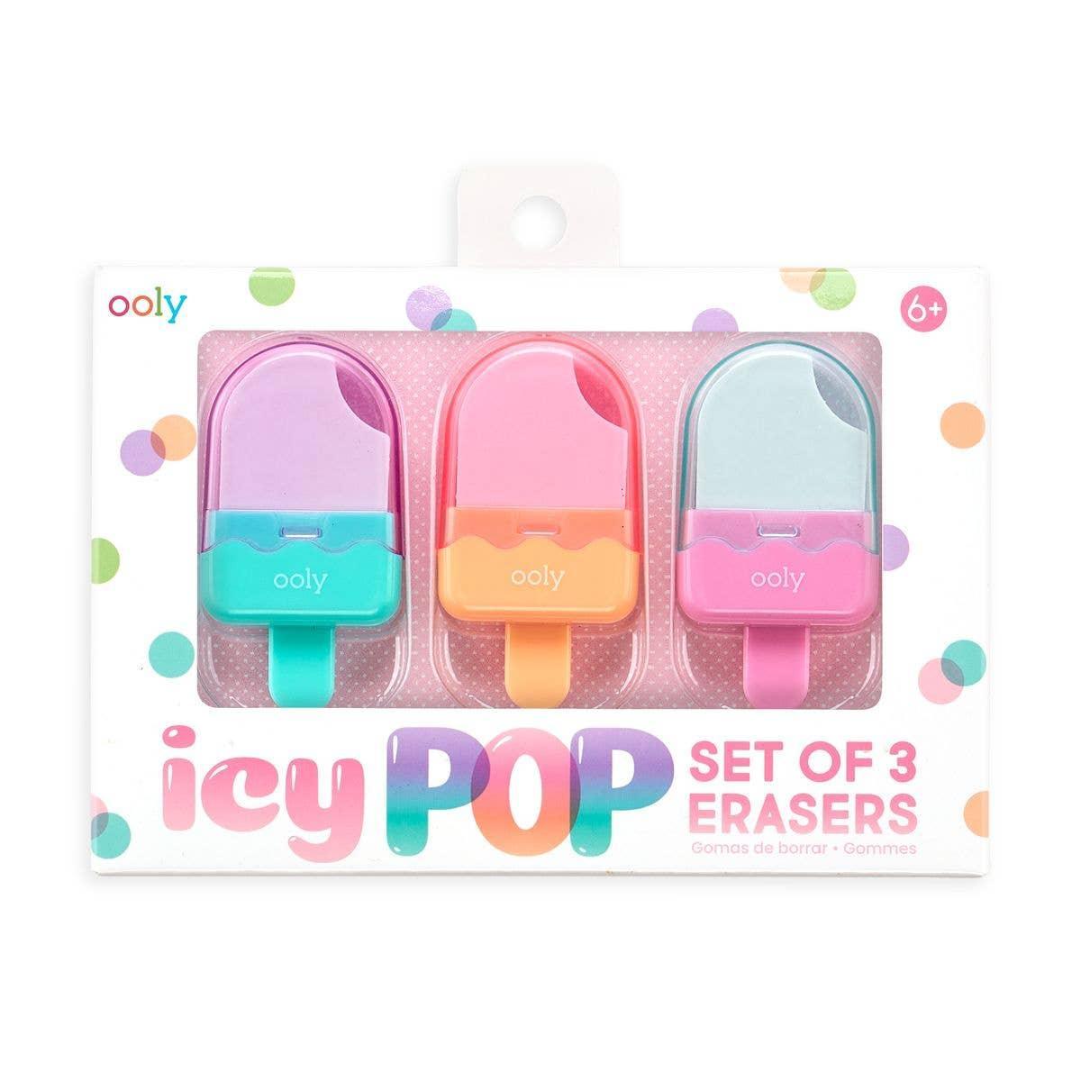 Erasers | Icy Pop Set of 3 | Ooly – The Ridge Kids
