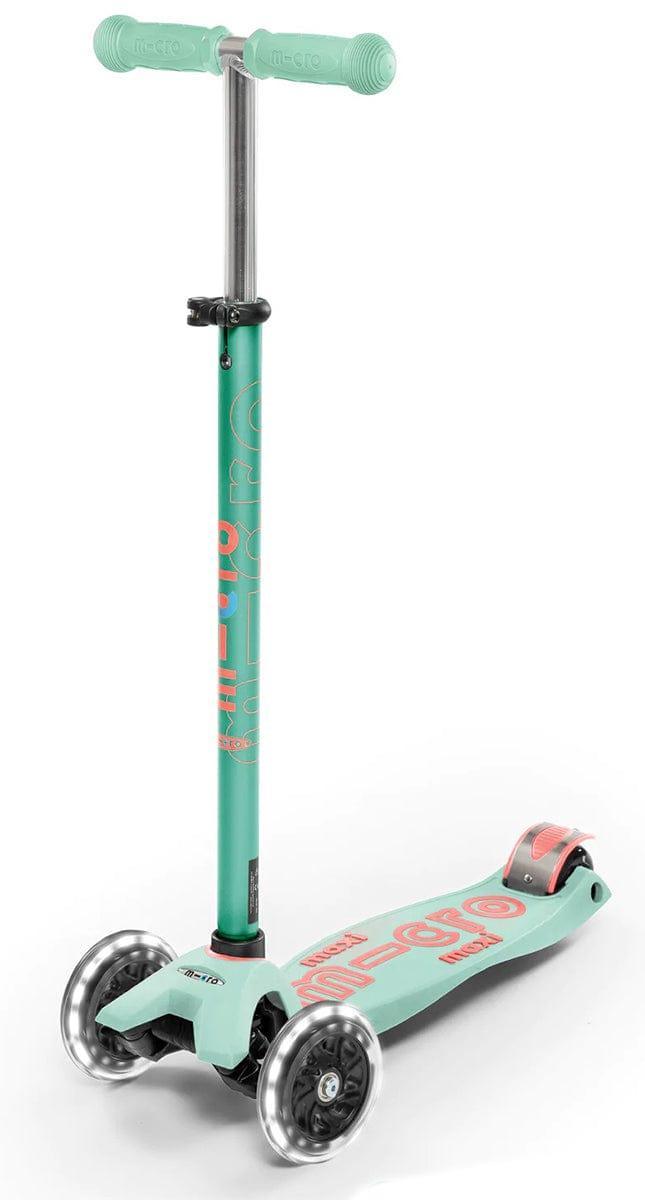 Kids Scooter | Micro Maxi Scooter Deluxe LED | Mint Green – The Ridge Kids