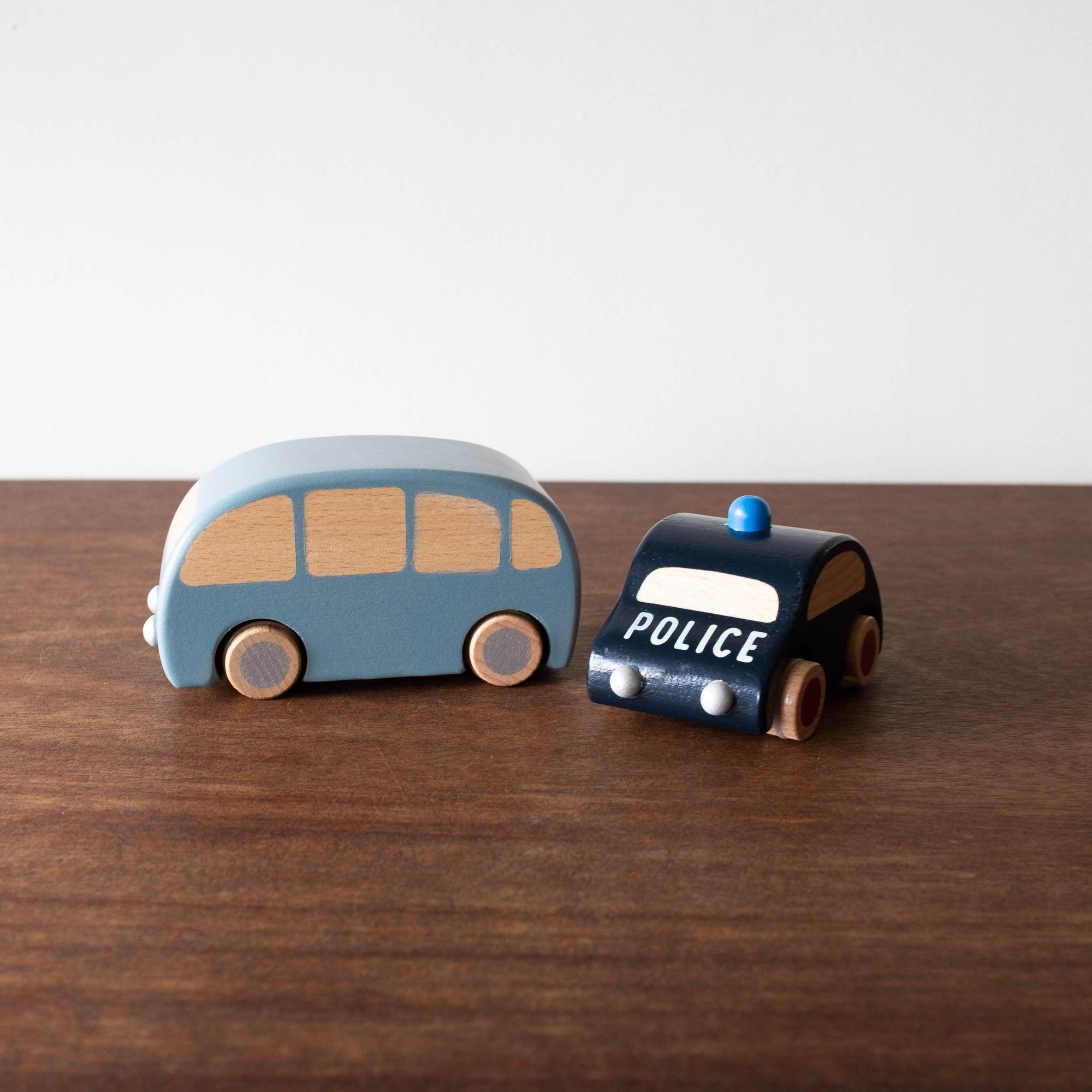 Wooden Toy | Police Car Bundle | Malieg – The Ridge Kids